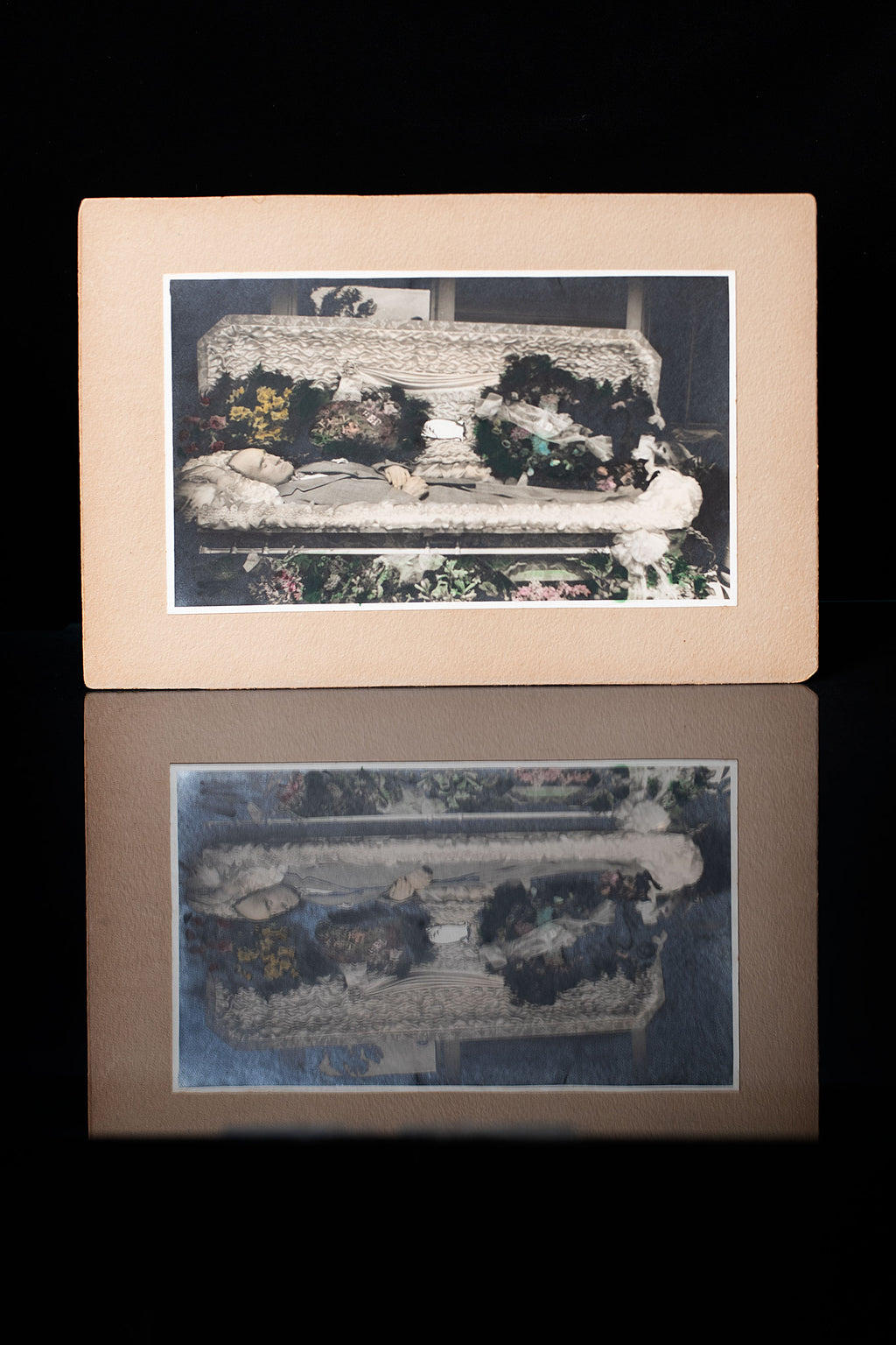 1930s Post Mortem Hand Colored Cabinet Card – The Veiled Mirror