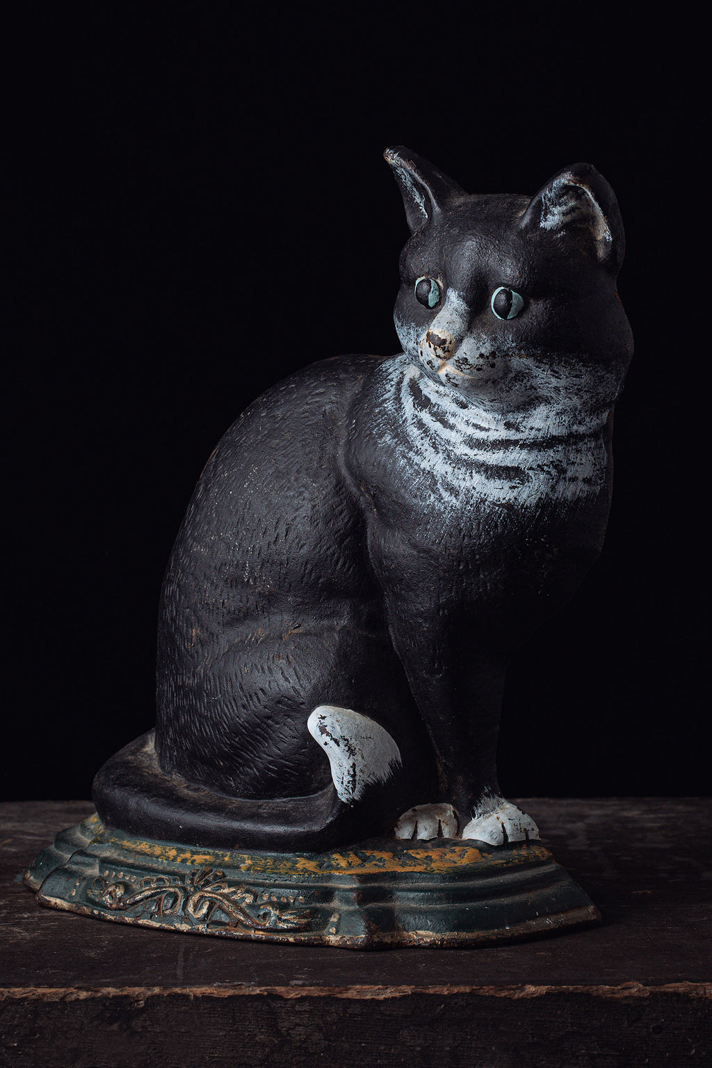 Cast Iron Black Cat Door Stop – The Veiled Mirror