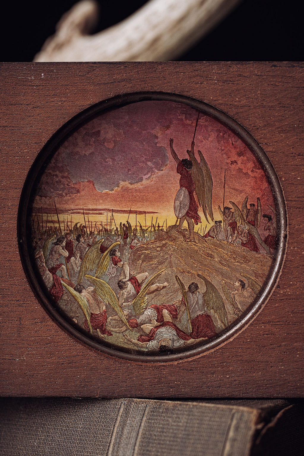 Victorian "Paradise Lost: Satan Calls His Hosts To Action" Magic Lante ...