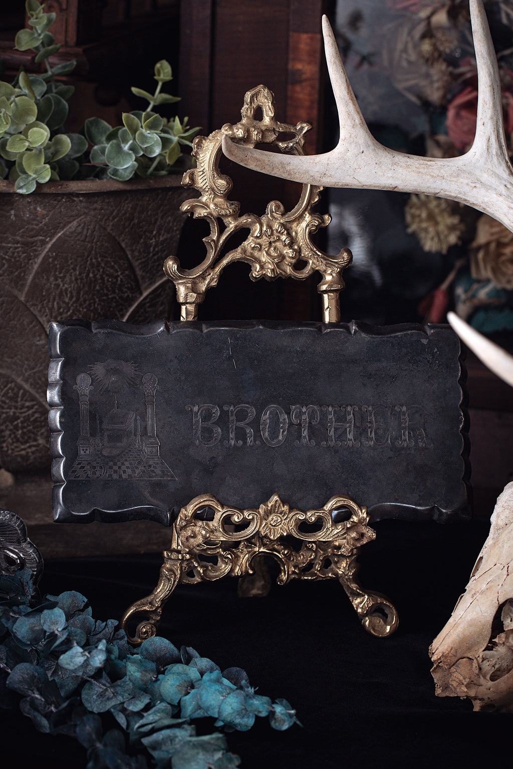 Victorian Freemason "Brother" Casket Plaque – The Veiled Mirror