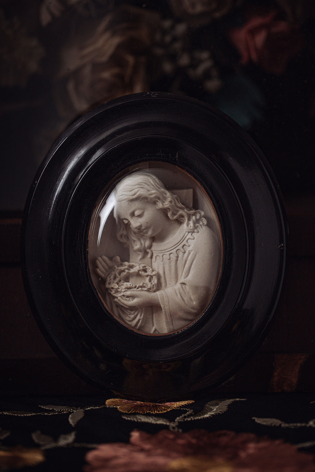 Victorian Hand Carved Meerschaum Religious Relic – The Veiled Mirror