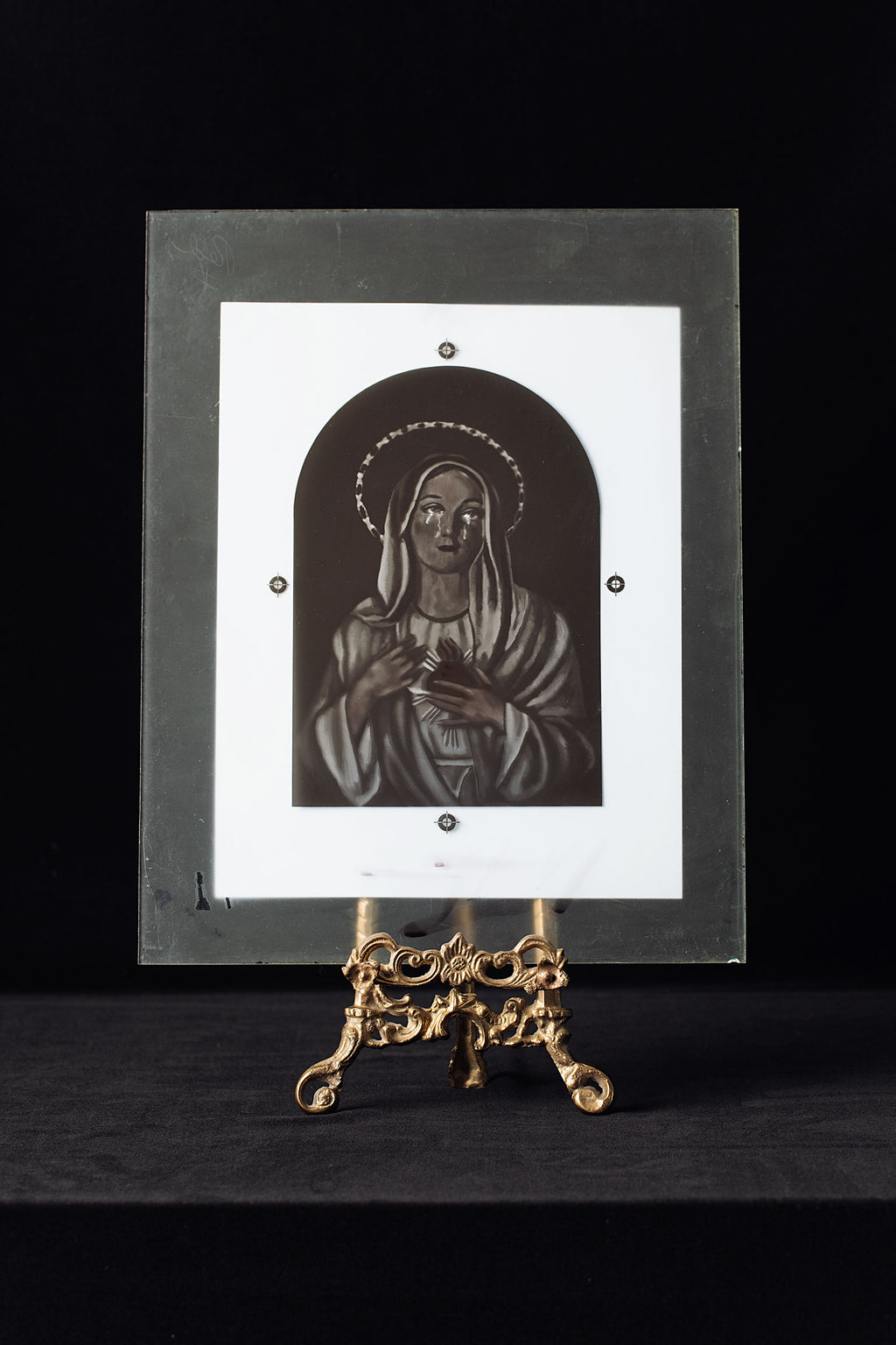 Immaculate Heart of Mary Glass Printing Plate – The Veiled Mirror