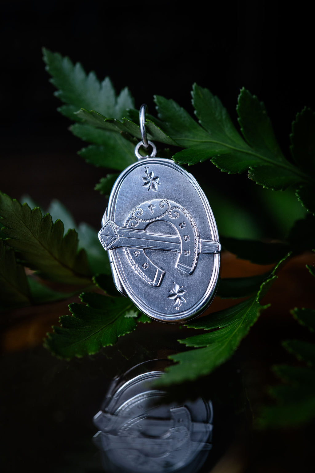 Victorian Sydenham Brothers Silver Horseshoe and Nail Locket – The ...